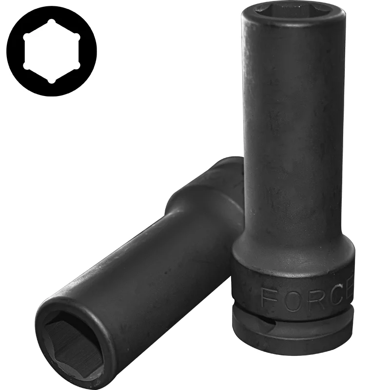 3/4" (Inch) 6pt. Deep Flank Impact Socket 18 - Force Tools