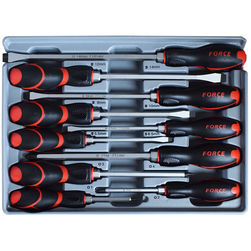 10pc Hammer Screwdriver Set - Force Tools