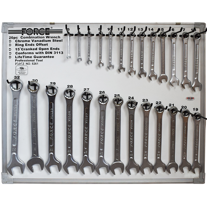 26pc Combination Wrench Set - Force Tools